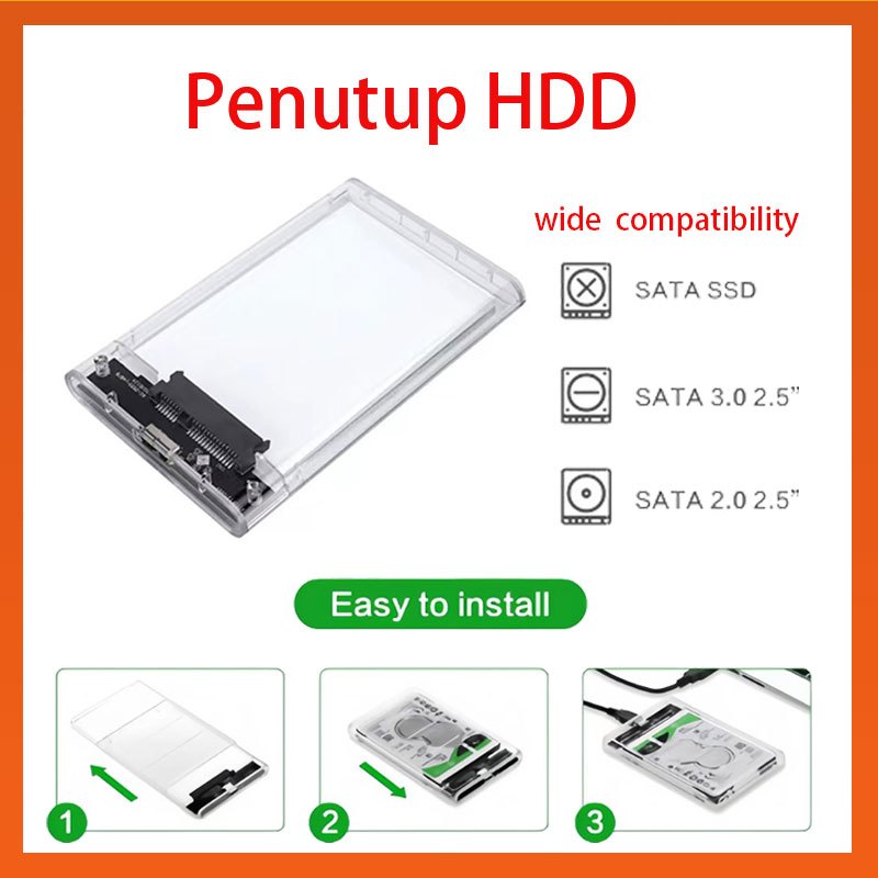 Jual Casing Hardisk External HDD SSD External Case 2.5 inch USB 3.0 ...