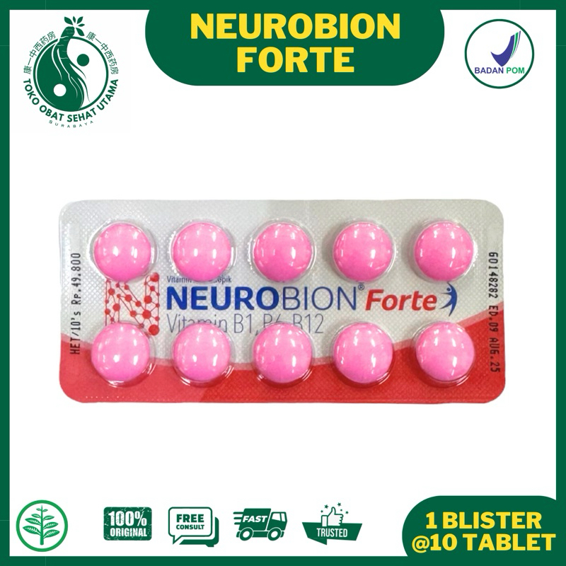 Jual NEUROBION FORTE (MERAH) / Vitamin B1, B6, B12 / Vitamin ...