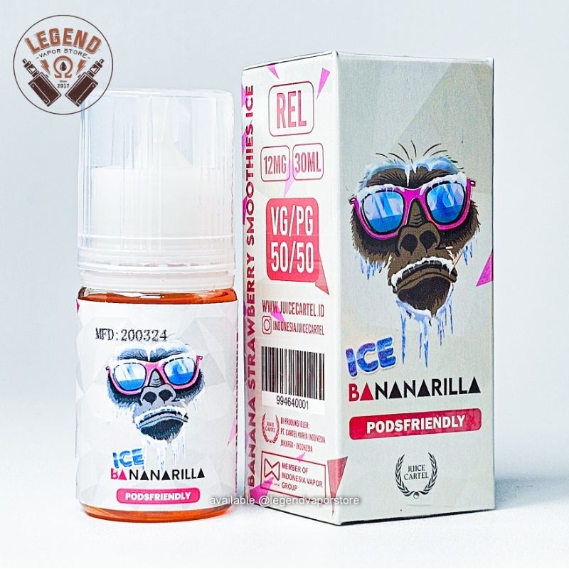 Jual SALT NIC - LIQUID BANANARILLA ICE Banana Strawberry Smoothies Ice ...