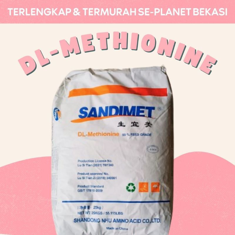 Jual (500 Gr & 1 Kg) DL-METHIONINE EX. NHU / METHIONINE / METIONIN ...
