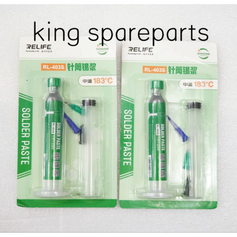 Jual TOOLS TOOL TIMAH CAIR SOLDERING PASTA RELIFE RL-403S 10CF 183C ...