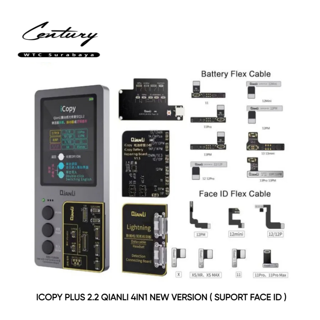 Jual ICOPY PLUS 2.2 QIANLI 3 IN1 NEW VERSION ( SUPORT FACE ID ...