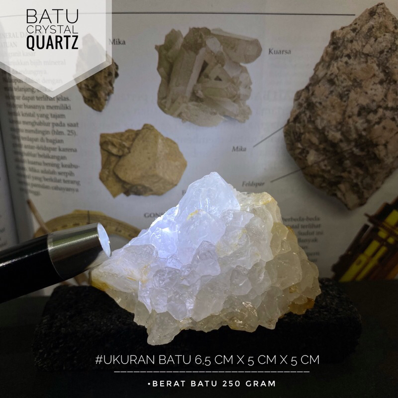 Jual Bongkahan Crystal Quartz Natural L15 atau Batu Kristal Alam atau ...