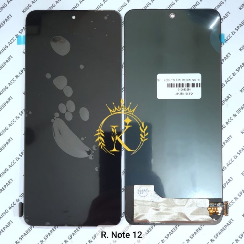 Jual LCD TOUCHSCREEN XIAOMI REDMI NOTE 12 / NOTE 12 4G / NOTE 12 5G / POCO X5 5G BLACK ORIGINAL ...