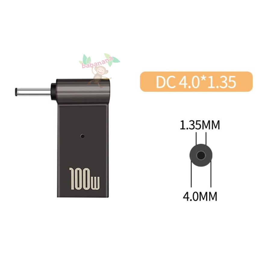 Jual 100W Adapter Converter Type-C PD 100 WATT TO DC Jack Laptop ...