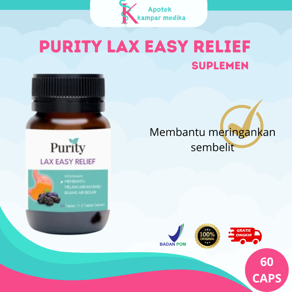 Jual Purity Lax Easy Relief Isi 60 Tablet | Shopee Indonesia