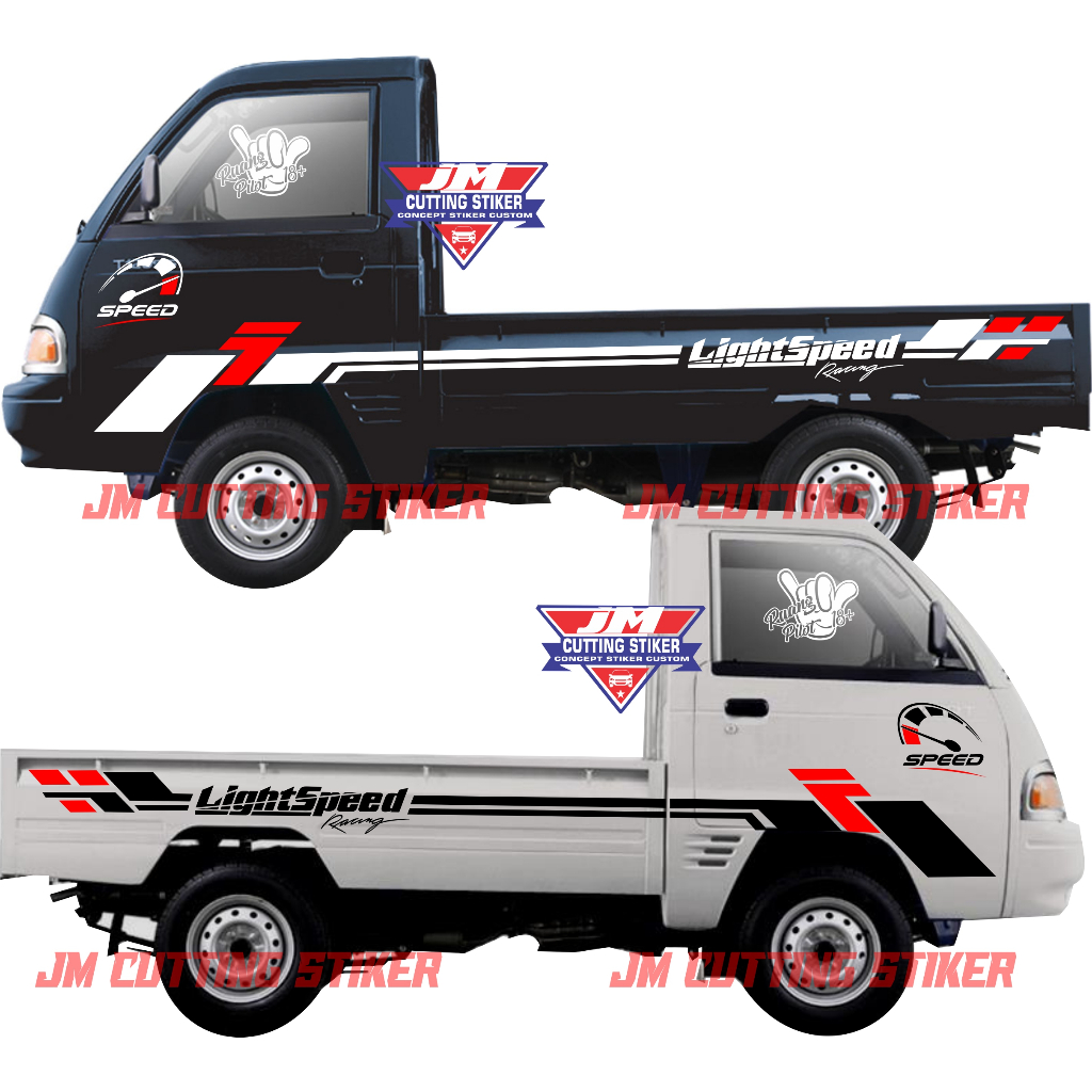 Jual Stiker mobil pick up t120ss cutting stiker striping body pick up ...