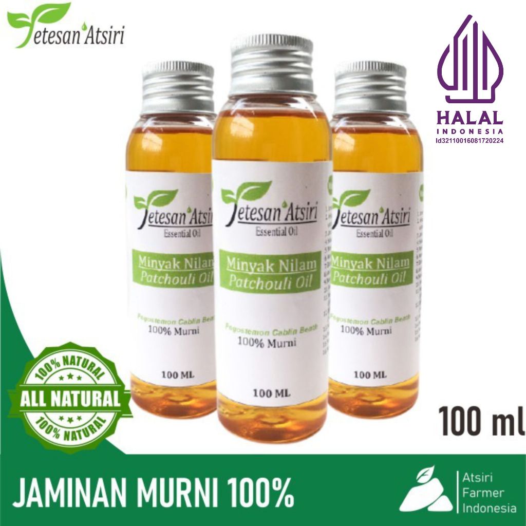 Jual 100ml minyak atsiri nilam minyak nilam murni 100% patchouli oil ...