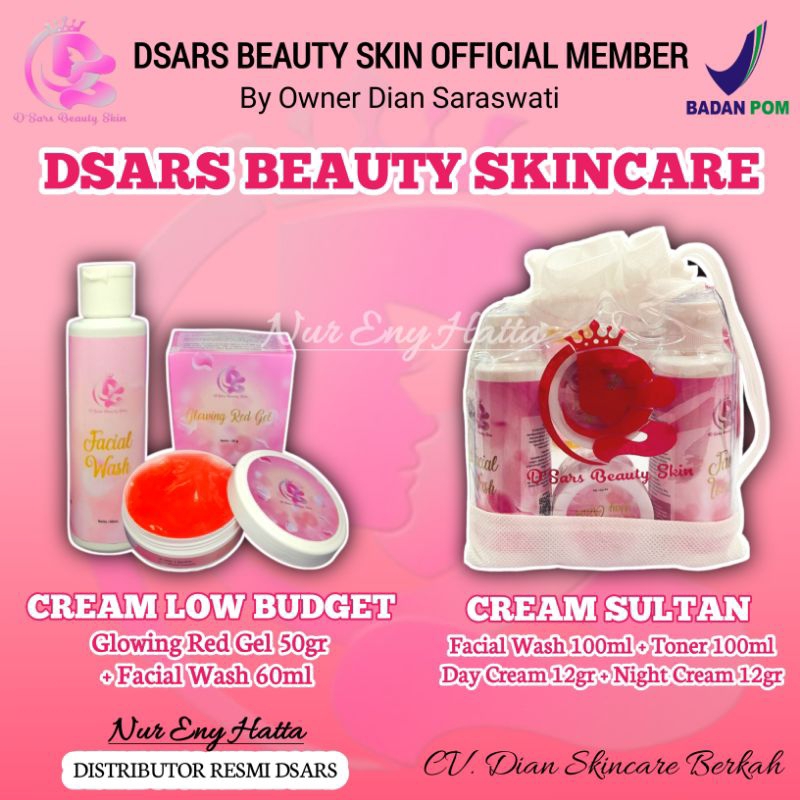 Jual Dsars Skincare | Cream Low Budget Dsars (Cream Sultan | Red Gel ...