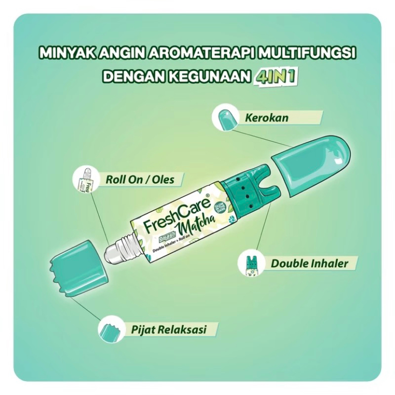 Jual FRESHCARE SMASH MATCHA | FRESHCARE MATCHA INHALER | Shopee Indonesia