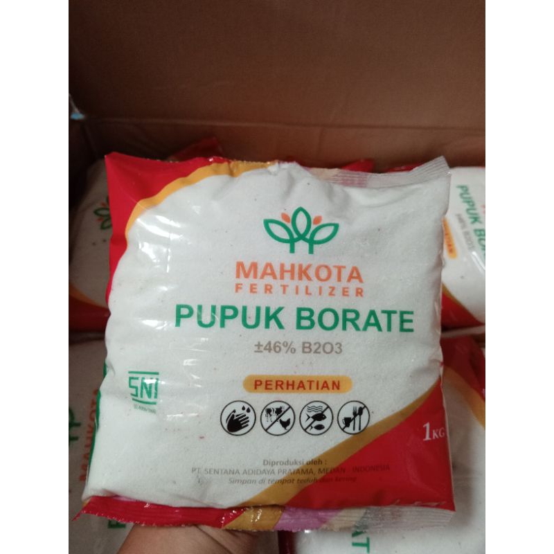 Jual Pupuk Mikro Borat Boron El Borato Elborato Mahkota 1KG | Shopee ...