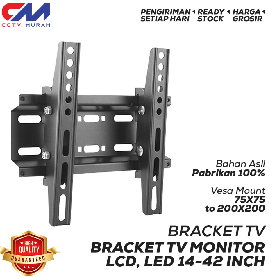 Jual DM Bracket TV Monitor LCD LED Universal Bracket TV 1442 inch Vesa ...