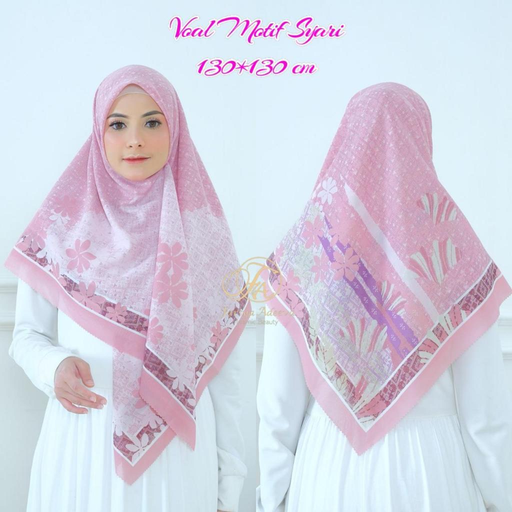 Jual Hijab Motif Syari Terbaru Segiempat motif syari Lasercut 130x130 ...