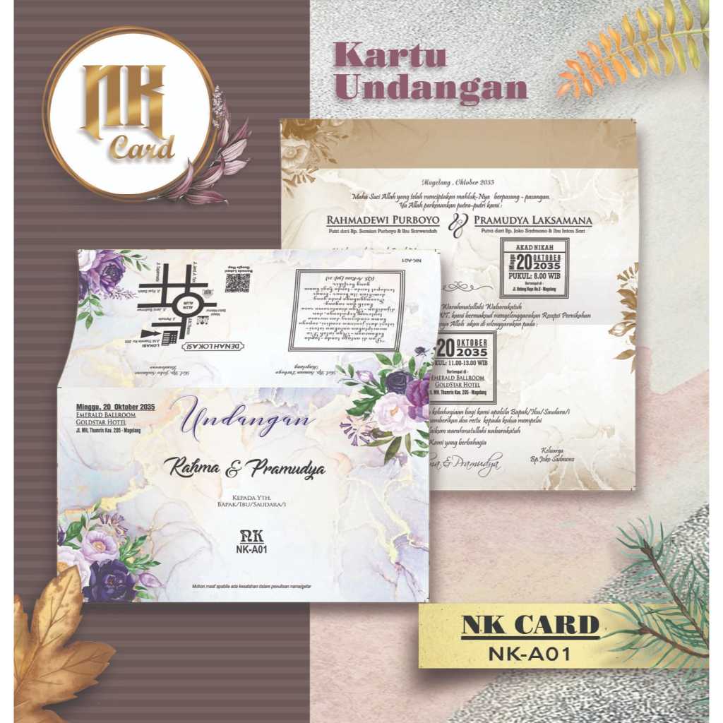 Jual NK Card NK-A01 Blangko Undangan | Shopee Indonesia