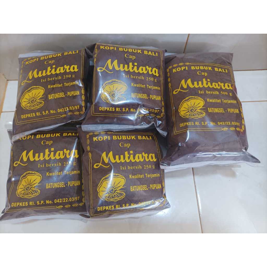 Jual Kopi Bubuk Bali cap Mutiara 250 gr/robusta coffee | Shopee Indonesia