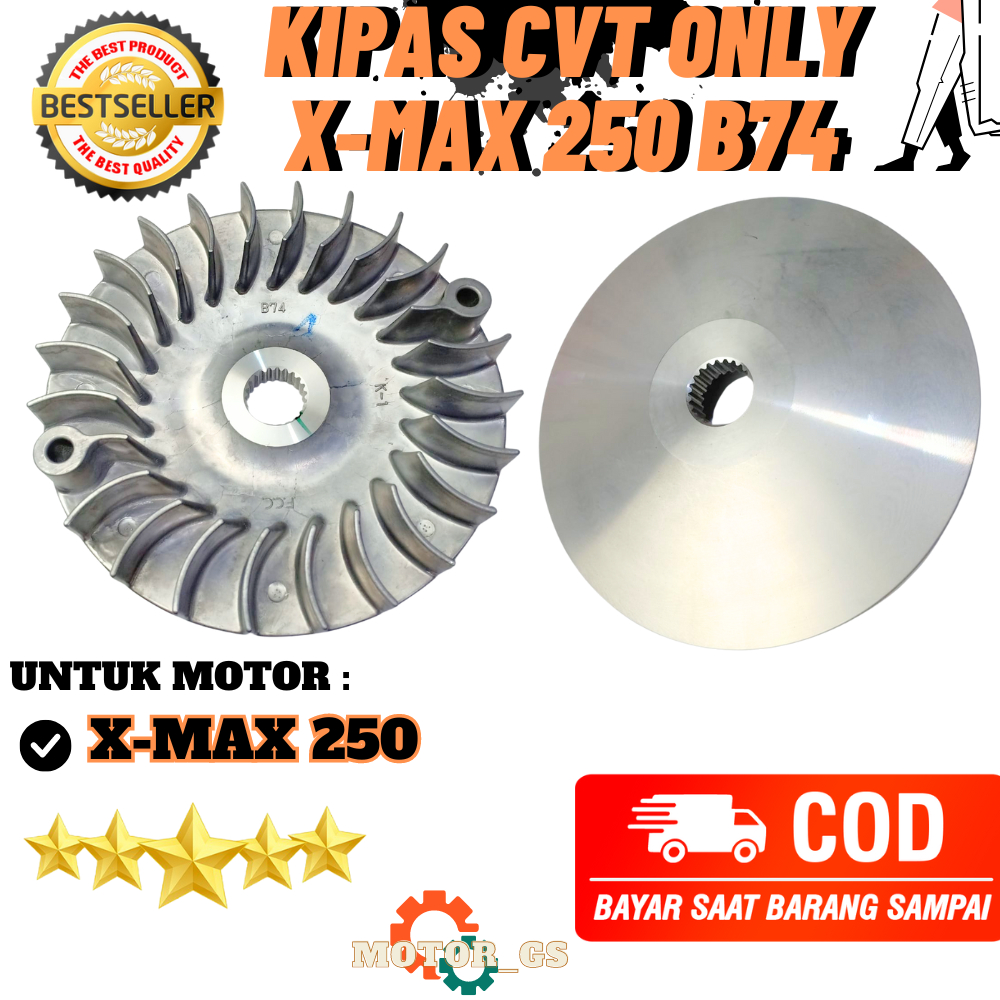 Jual Kipas CVT Yamaha X-MAX 250 / Kipas CVT Motor X-MAX - B74-E7611-00 ...