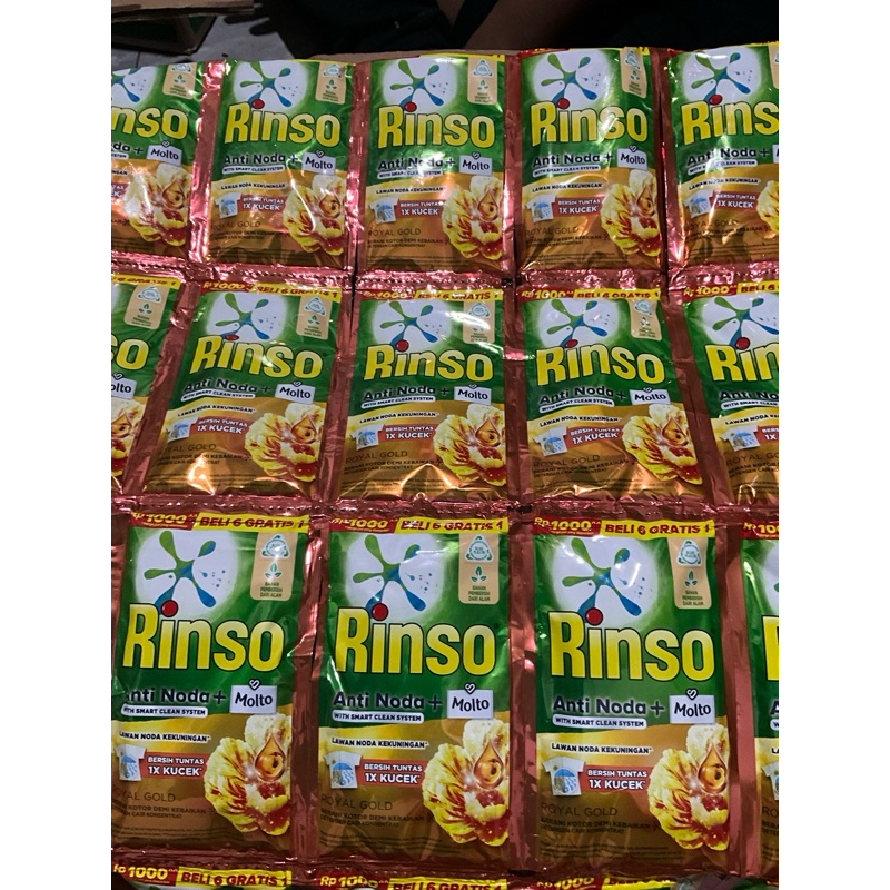 Jual RINSO CAIR SACHET 38ML ISI 12 Pcs free 2 | Shopee Indonesia