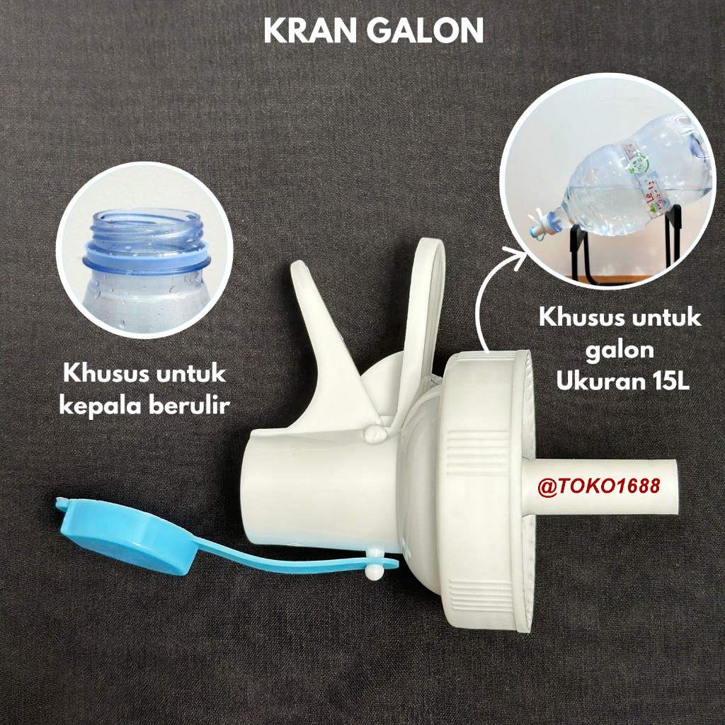 Jual TOKO1688 kran galon air minum keran tutup galon | Shopee Indonesia