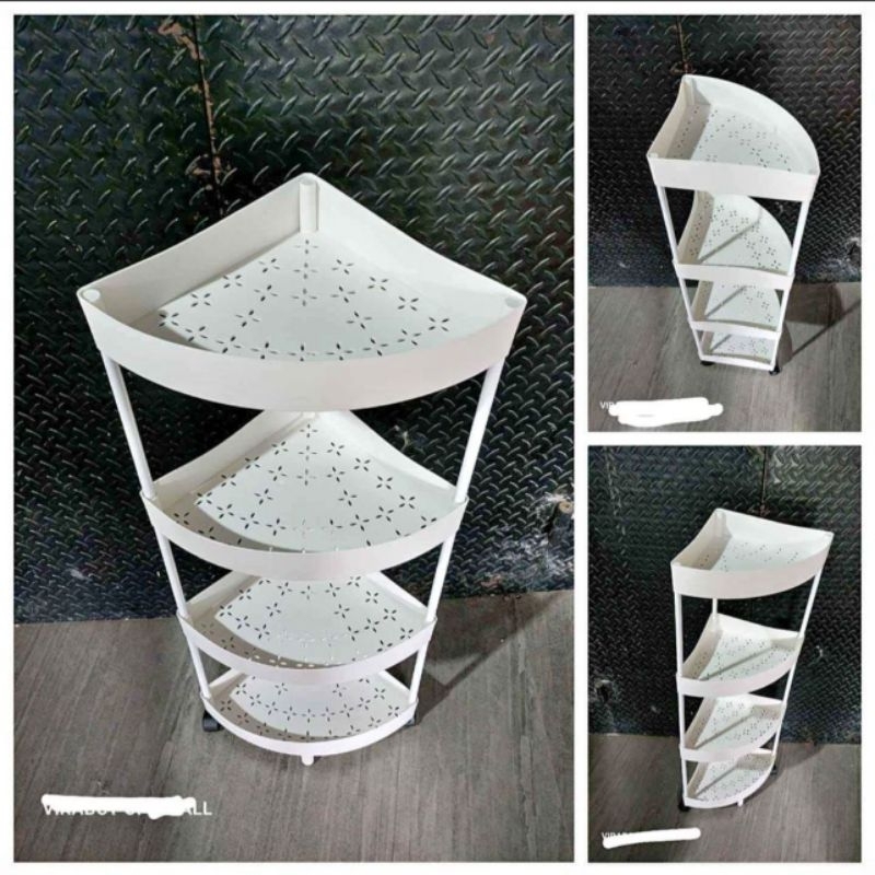 Jual READY HITAM ~ Rak Sudut 4 Susun, Rak Sudut Serbaguna, Rak Sudut ...