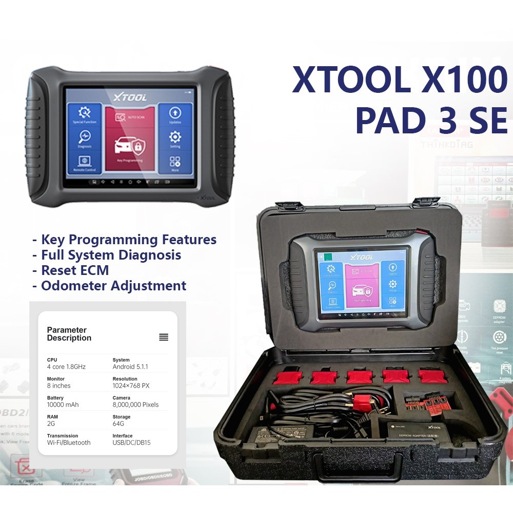 Jual XTOOL X100 PAD3 SE Professional Tablet Key Programmer With Full ...