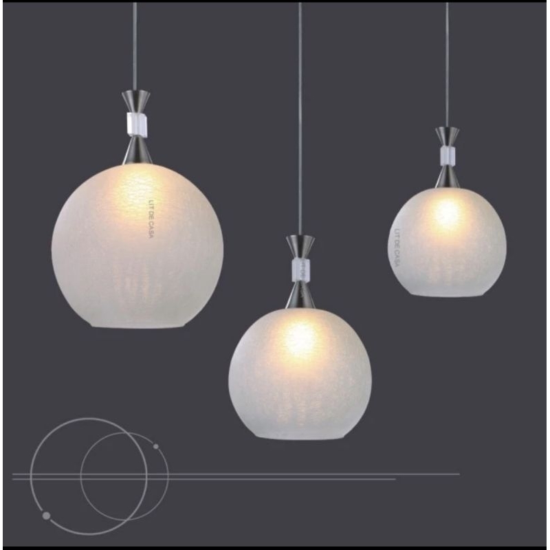 Jual Lampu Gantung Hias Tunggal Kaca Retak Seribu SCP-8107 8107 3 ...