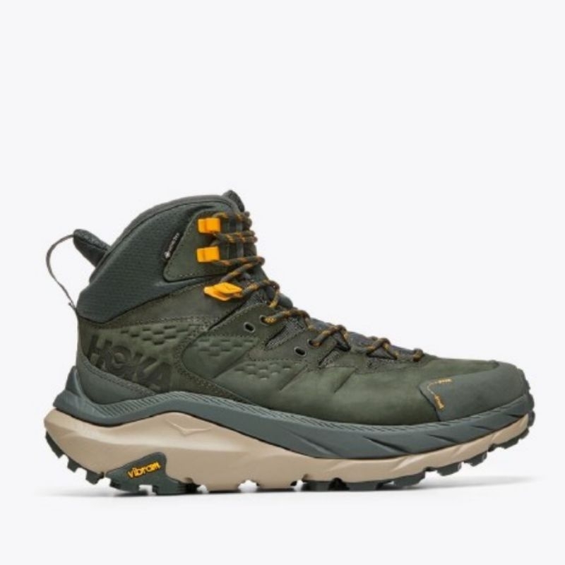 Jual Sepatu Gunung Hoka KAHA 2 Mid GTX Radiant Yellow/Nubuck Olive ...