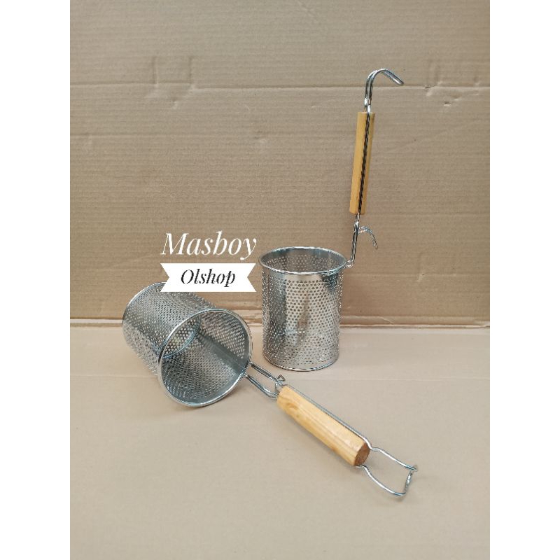 Jual Noodle Strainer Stainless Steel / Saringan Mie Ayam Mie Kocok ...