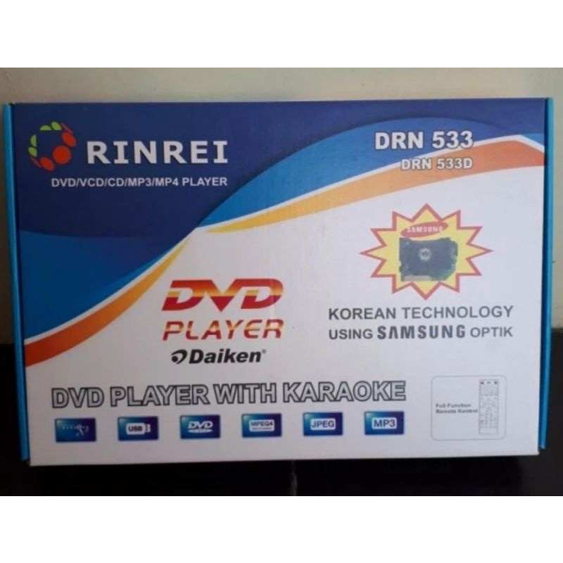 Jual DVD Player rinrei DRN-533D handal Untuk baca Semua Kaset dvd ...