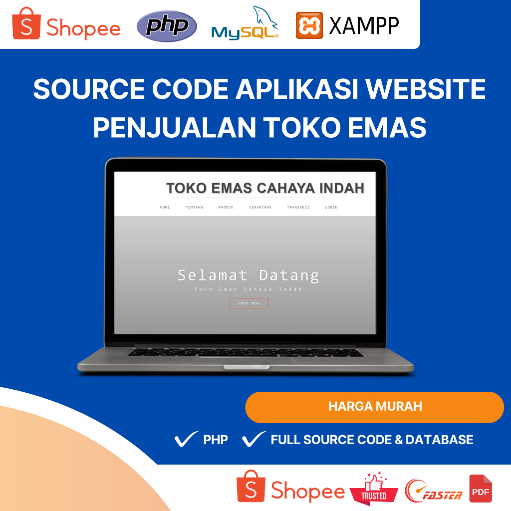 Jual Source Code Aplikasi Website Penjualan Toko Emas & Login Admin ...