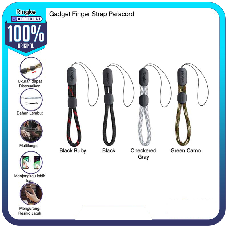 Jual Ringke Paracord Lanyard Finger Strap Tali Gantungan HP USB Camera ...