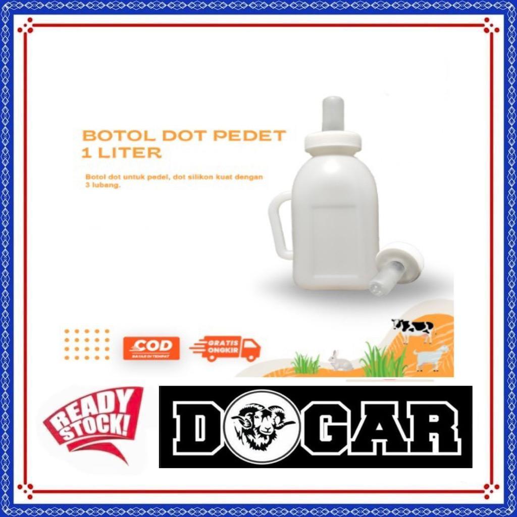 Jual Dot Botol Pedet Anak Sapi Niple Putih (Kapasitas 1-2 Liter) Gagang ...