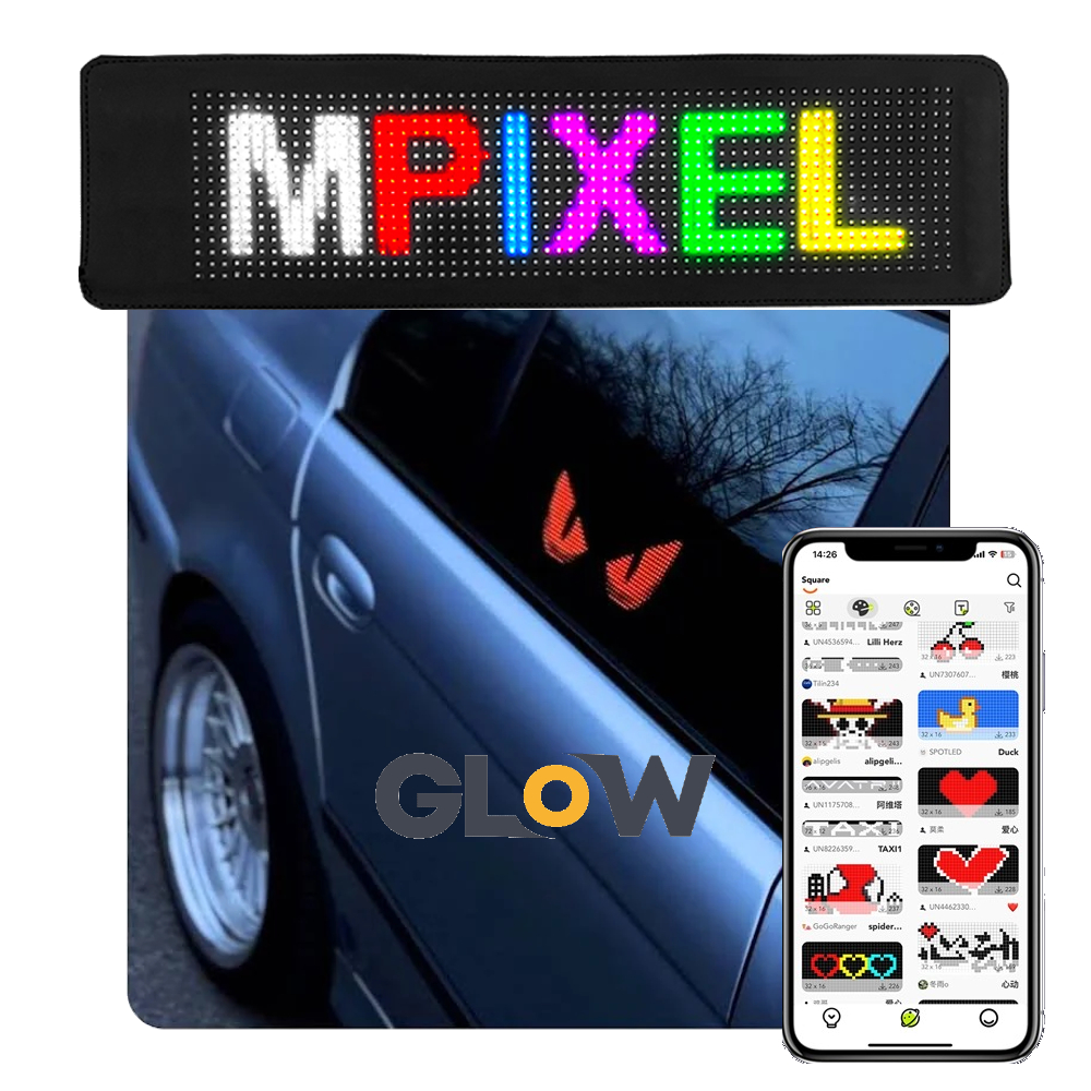 Jual SPOTLED Layar LED Fleksibel di Kaca Mobil Animasi Mata Bergerak ...