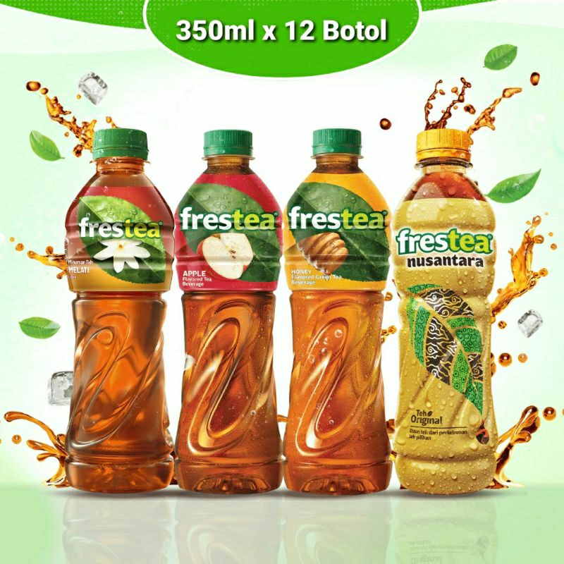 Jual FRESTEA 350ml isi 12 Botol Teh Melati Apel Madu | Shopee Indonesia