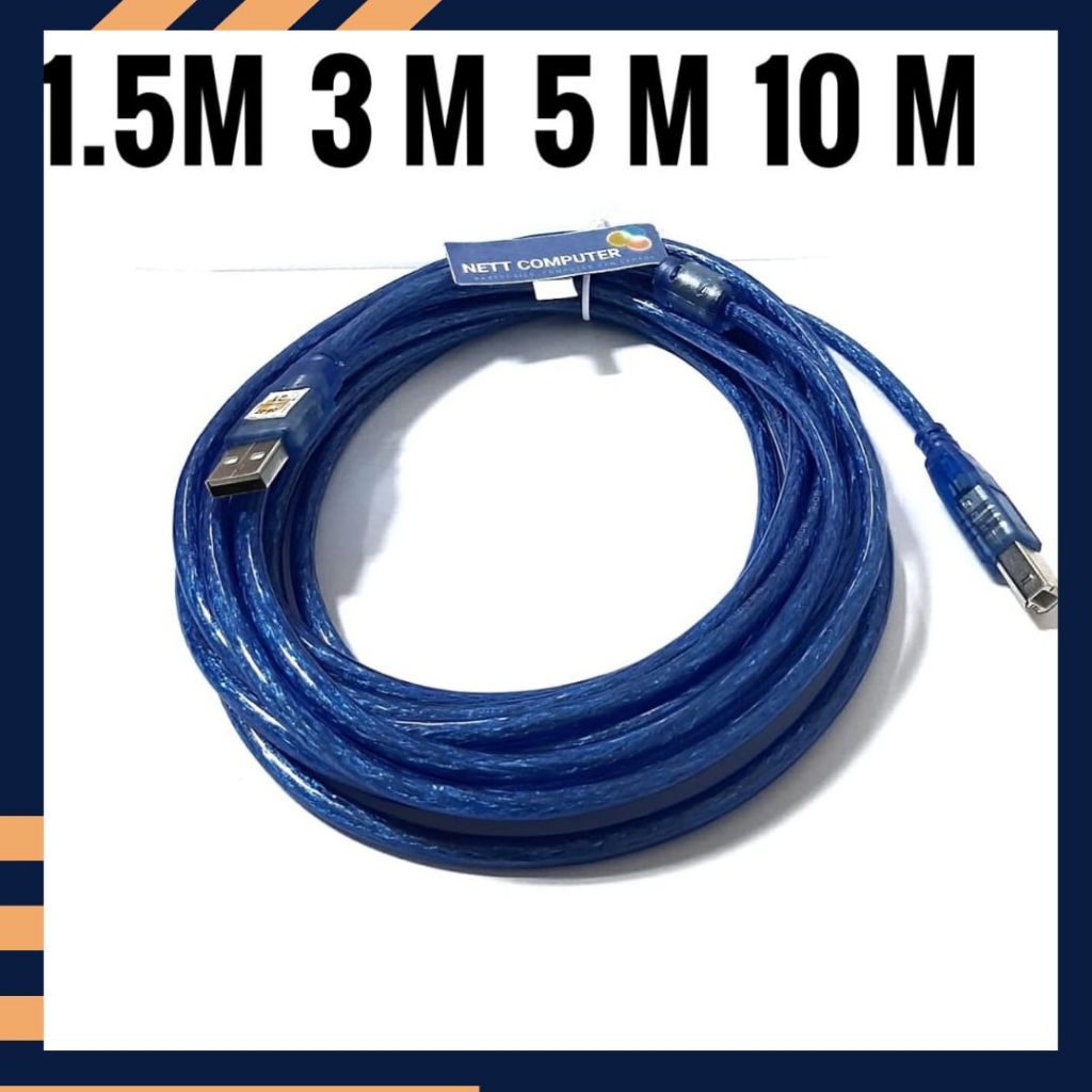 Jual Kabel USB Printer Nyk Panjang 1.5m 3m 5m 10m 2.0 For Printer Canon ...