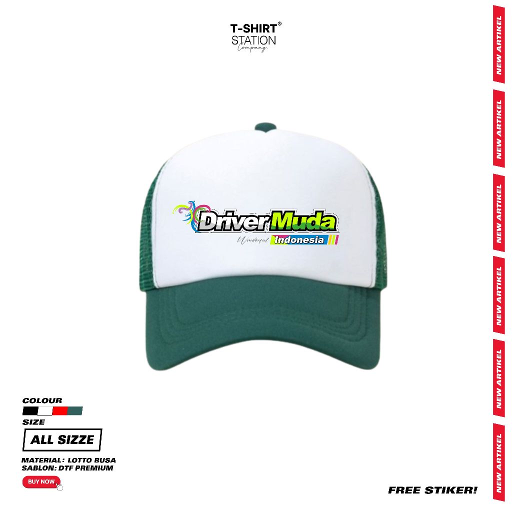 Jual Topi driver muda indonesia wonderful v2 | Shopee Indonesia