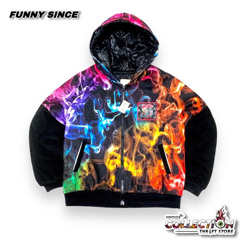 Jual JAKET VINTAGE BOXY FUNNY SINCE ORIGIN IN JAPAN | Shopee Indonesia