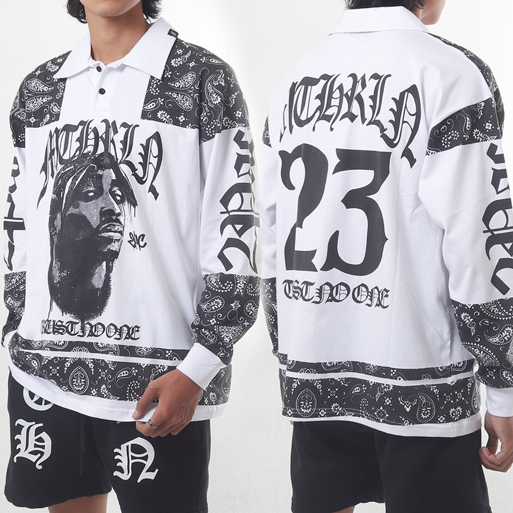 Jual MOTHERLINE LONGSLEEVE OVERSIZE RUGBY PANJANG KAOS KERAH FULLPRINT ...
