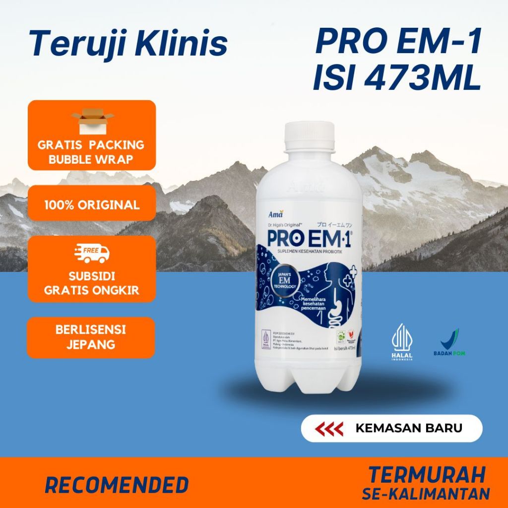 Jual PRO EM-1 PROBIOTIK ALAMI LISENSI JEPANG I BOTOL BESAR (ISI 473ML ...