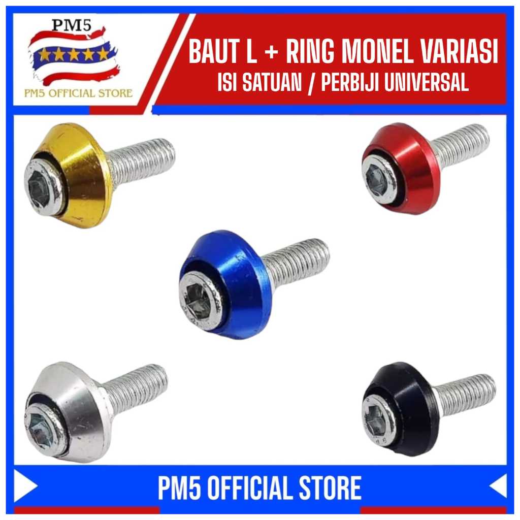 Jual Baut monel L plus ring harga ( satuan ) Baut plus variasi harga ...