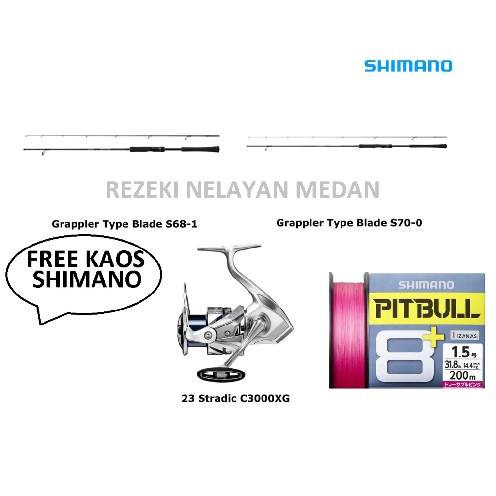 Jual Set Mancing SHIMANO Stradic FM x Grappler Type Blade | Shopee ...