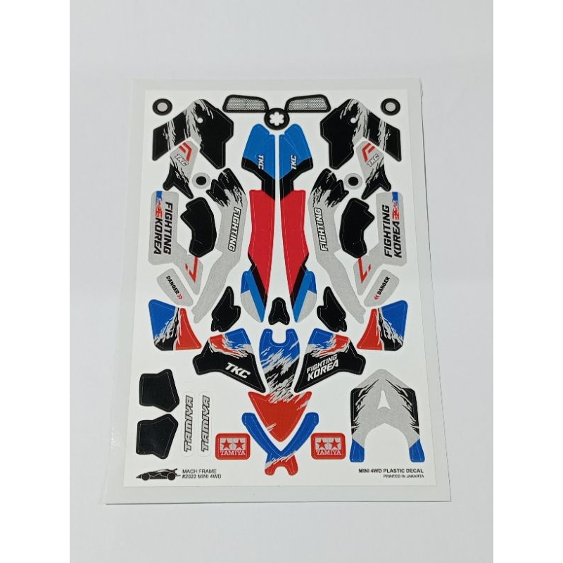 Jual DECAL MINI 4WD MACH FRAME FIGHTING KOREA / STICKER TAMIYA MACH ...