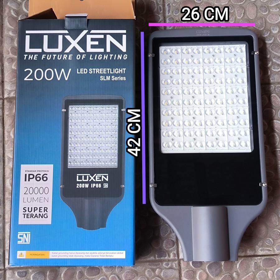 Jual Lampu PJU LED LUXEN 200W Lampu Jalan PJU Luxen LED PJU 200W TIPE ...