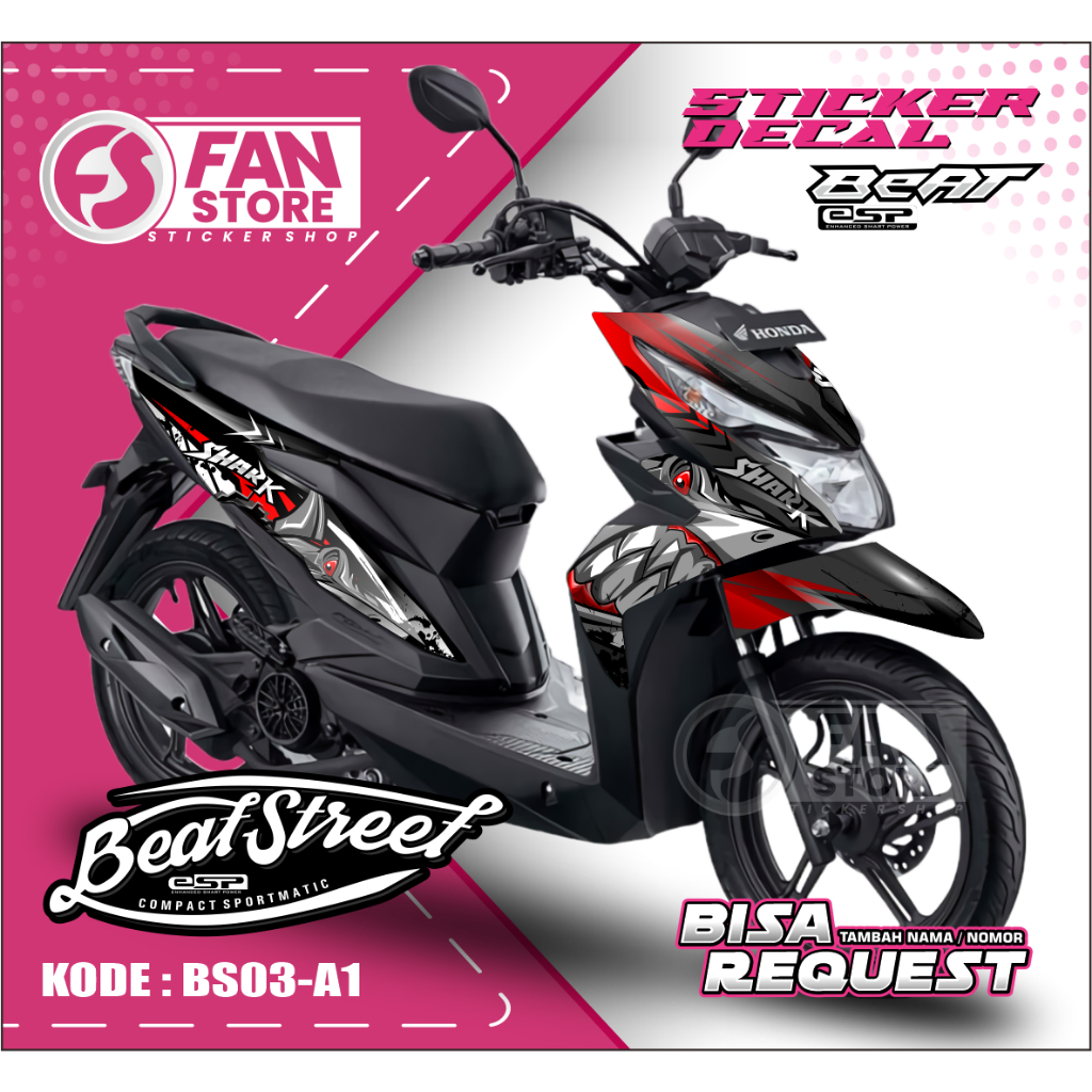 Jual STICKER DECAL MOTOR FULLBODY - STICKER DECAL BEAT STREET OLD MOTIF ...