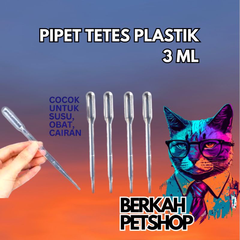 Jual PIPET TETES PLASTIK 3ML | Pipet Hewan Minum, Susu, Obat | Shopee ...