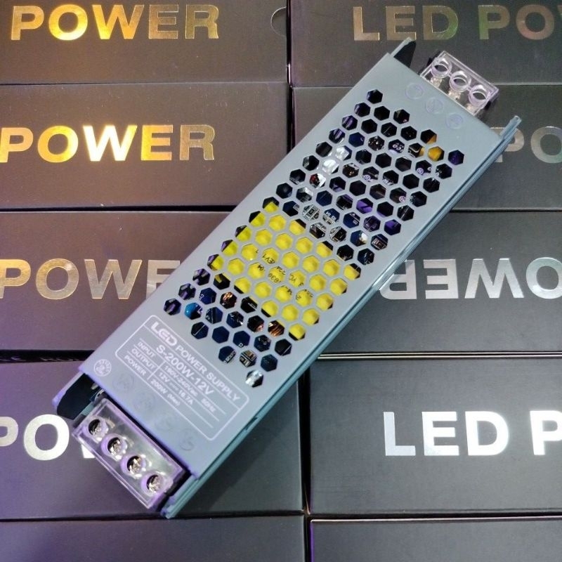 Jual power supply LED shim tipis DC 12V 16A 200W | Shopee Indonesia