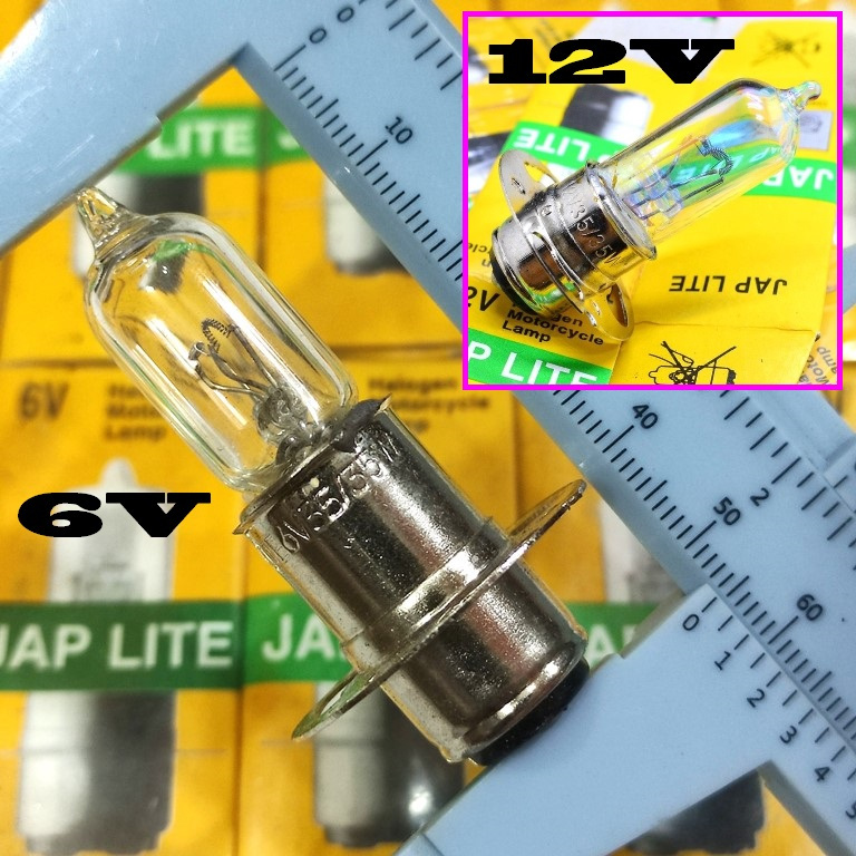 Jual BOHLAM HALOGEN RX 6v 12v 6 Volt 12 Volt Lampu Depan Utama Dop 35w ...