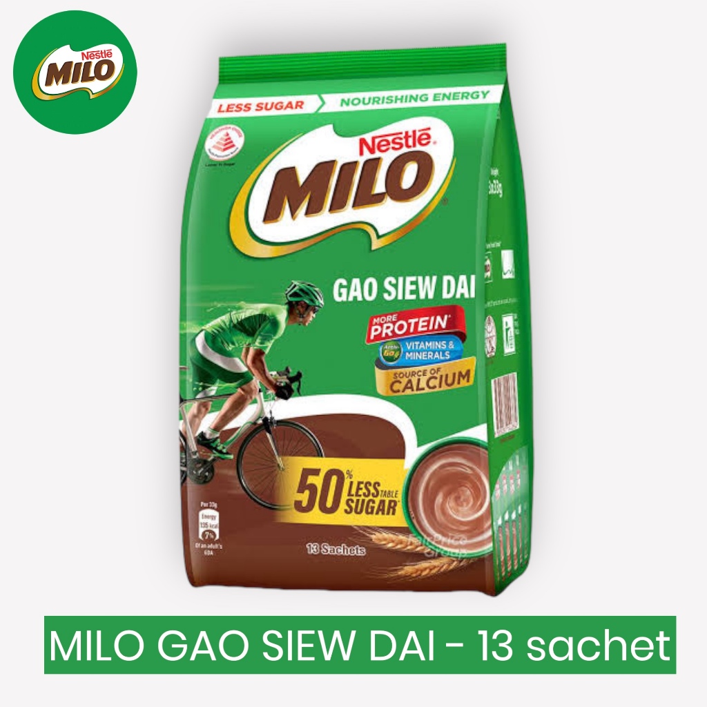Jual MILO GAO SIEW DAI | 50% LESS SUGAR | 13 SACHET | NESTLE SINGAPURA ...