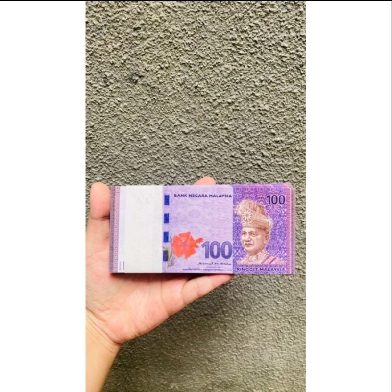 Jual uang mainan 100 ringgit malaysia isi 100 untuk mahar kolejsi ...