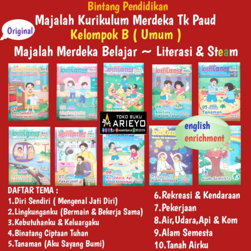 Jual BUKU TK PAUD | BUKU KURIKULUM MERDEKA BELAJAR | BUKU MAJALAH / LKS ...