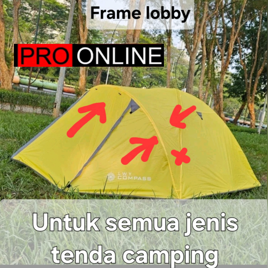 Jual frame tenda lobby frame untuk semua jenis tenda | Shopee Indonesia